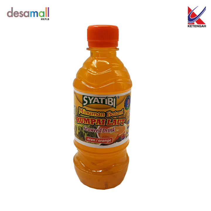SYATIBI Minuman Botani Rumpai Laut Perisa Oren (350ml) | Lazada