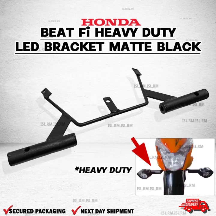 Honda BEAT Fi Led Light Bracket matte black heavy duty type plug and ...