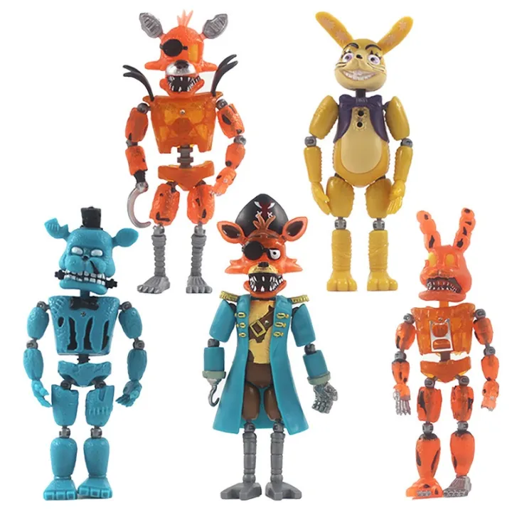 5pcs Five Nights At Freddys Action Figures Toy Security Breach Series ...