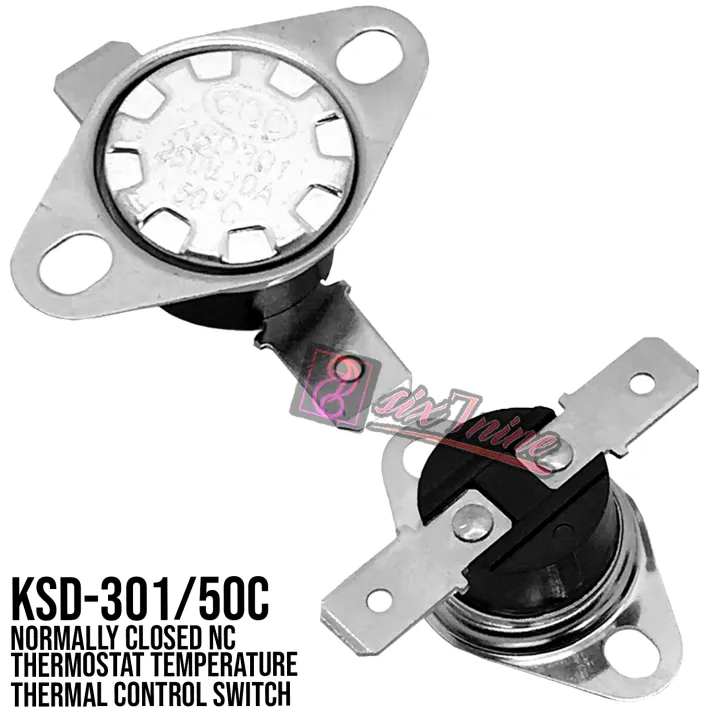 Normally Closed NC Thermostat Temperature Thermal Control Switch KSD ...