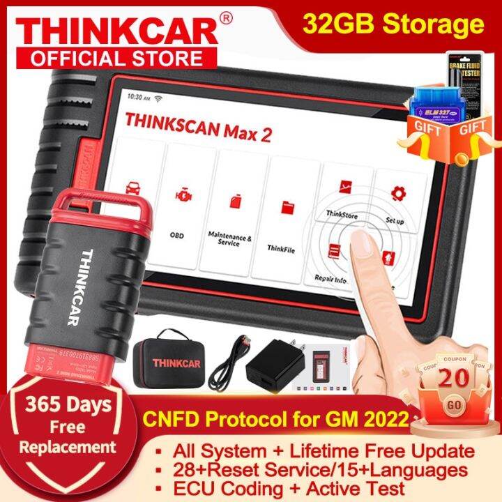 THINKCAR Thinktool Thinkscan Max 2 Full System Lifetime Free AF DPF ...