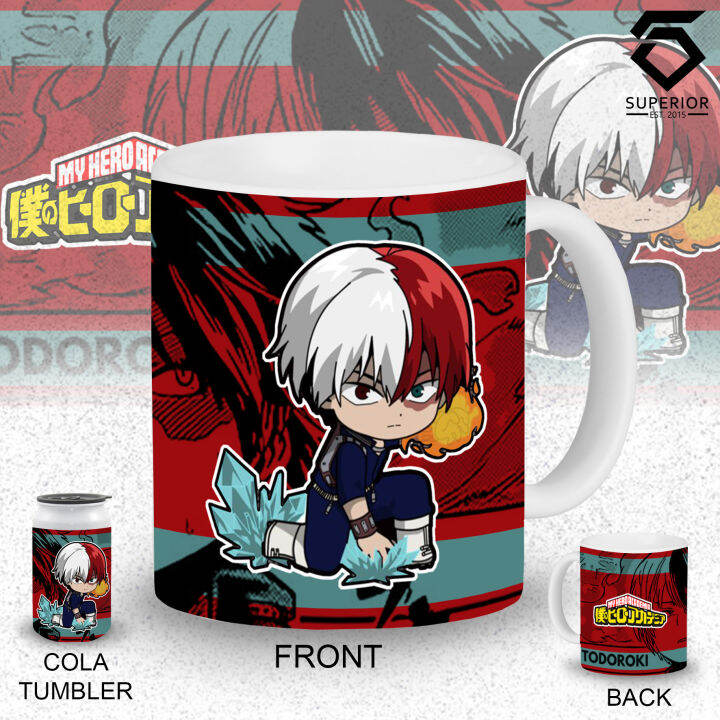 MHA My Hero Academia Boku No Hero Shoto Todoroki Anime Sublimation Mug ...