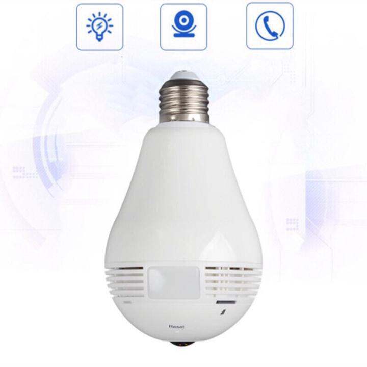 Icsee 1080P CCTV Camera 2MP 360 Degree Panoramic Wi-Fi Light Bulb ...