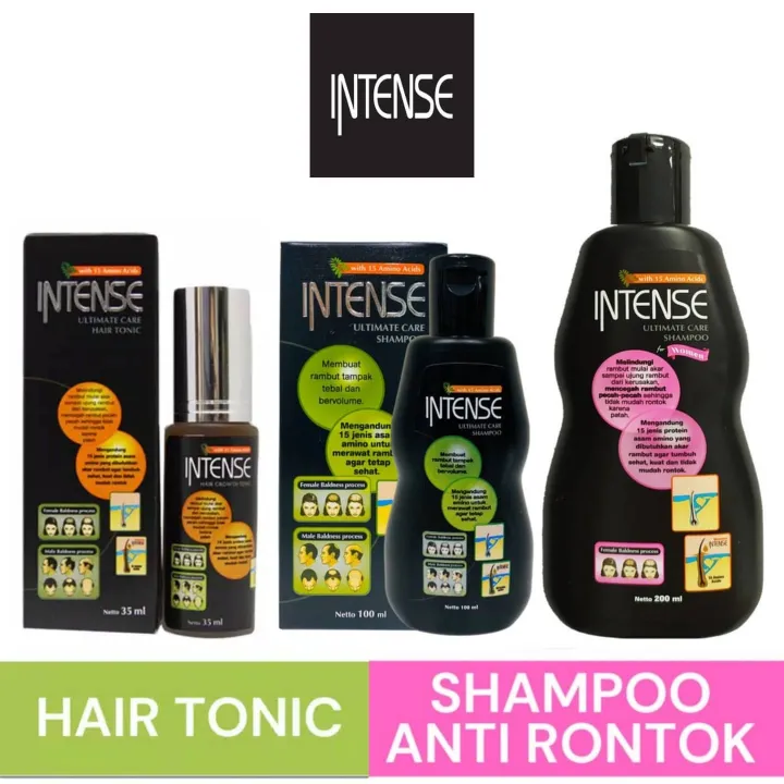 Intense Shampoo Anti Rontok | Hair Tonic - Sampo - Hair Tonic | Lazada ...