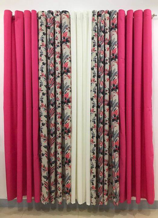 3in1 or 5in1 set - Contessa Gray Ring Curtains sold per set | Lazada PH