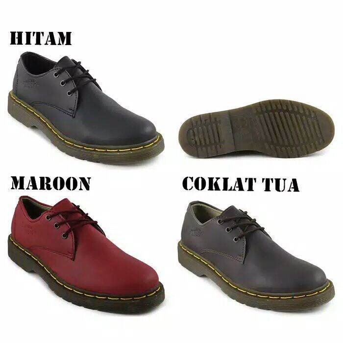 SEPATU DOKMAR PENDEK BOOTS PRIA HITAM PRIA KEREN BLACK TERBARU DR ...