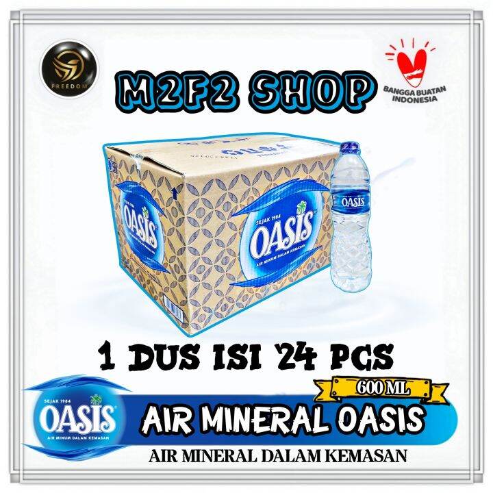 Air Mineral Oasis Botol Tanggung Pet - 600 ml (Kemasan Karton) | Lazada ...