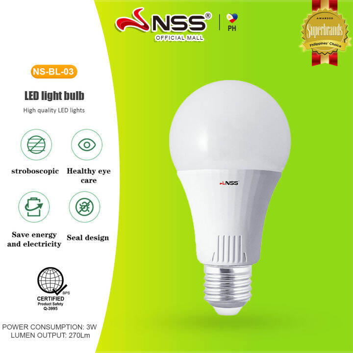 NSS LED LIGHT BULB with SAMSUNG LED Inside E27 3W 5W 7W 9W 12W Energy ...