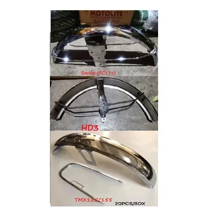 {GCF} Motorcycle Stainless Front Fender - Barako Tmx HD3 | Lazada PH