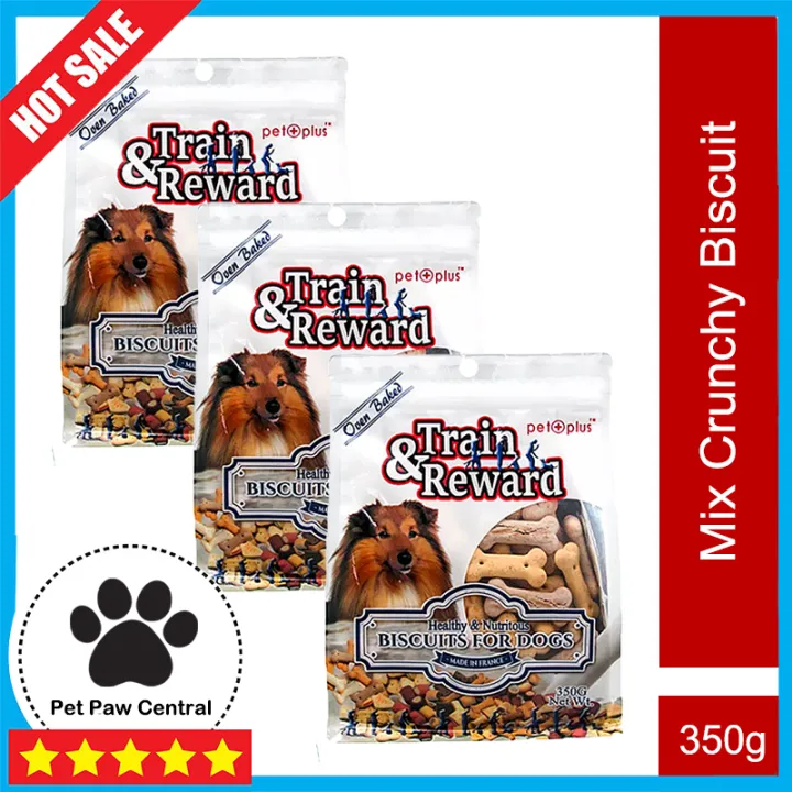 Train and Reward Crunchy Biscuit Dog Treats, Biscuits and Snacks 350g ...