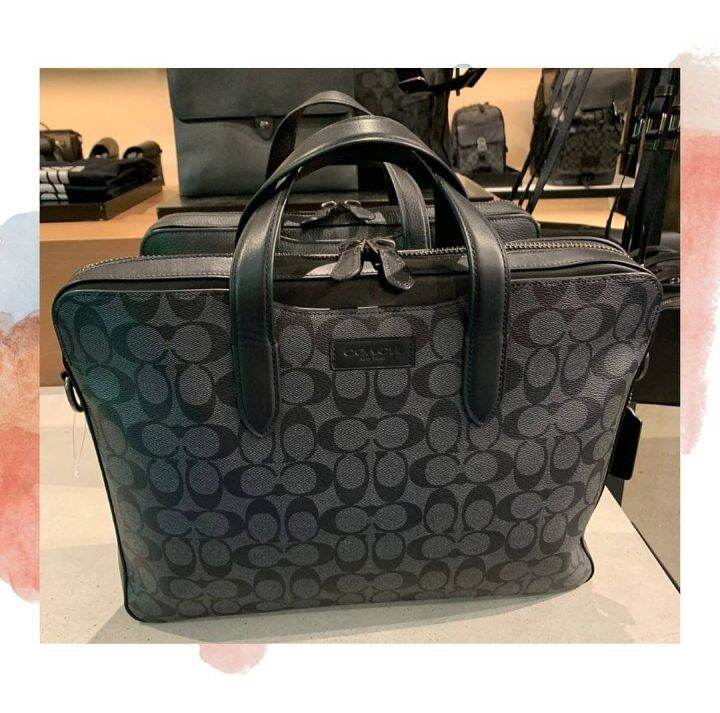 Original C2837 Coach Penn Brief In Signature Canvas - Black | Lazada PH