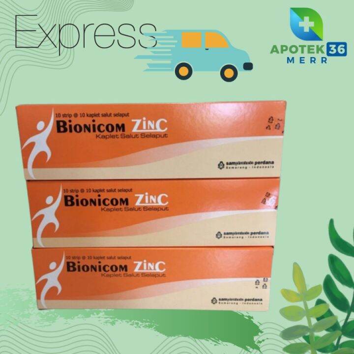 BIONICOM ZINC TABLET 10'S | Lazada Indonesia