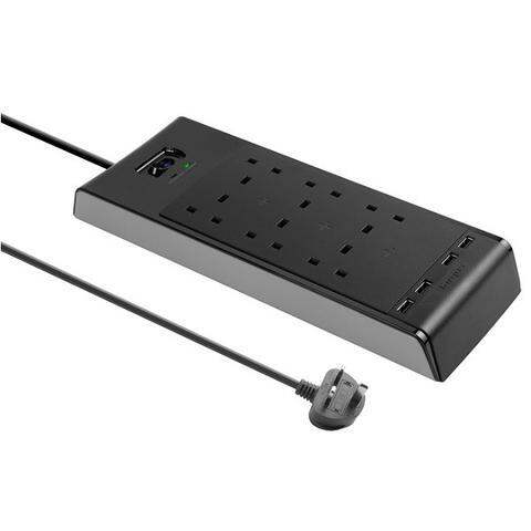 TARGUS SMART 6 SURGE PROTECTED EXTENSION SOCKET WITH 4 USB PORT ...