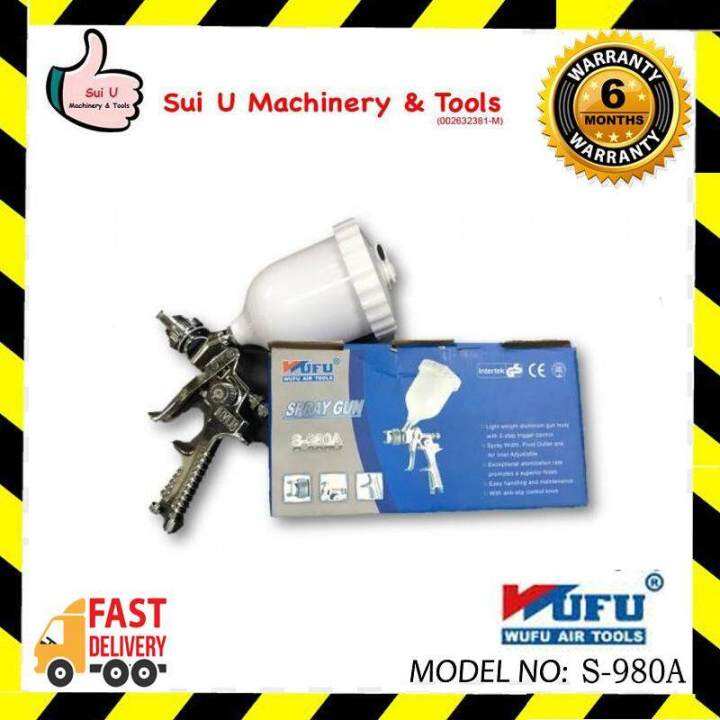 WUFU S-980A / S980A H.V.L.P Gravity Type Air Spray Gun | Lazada