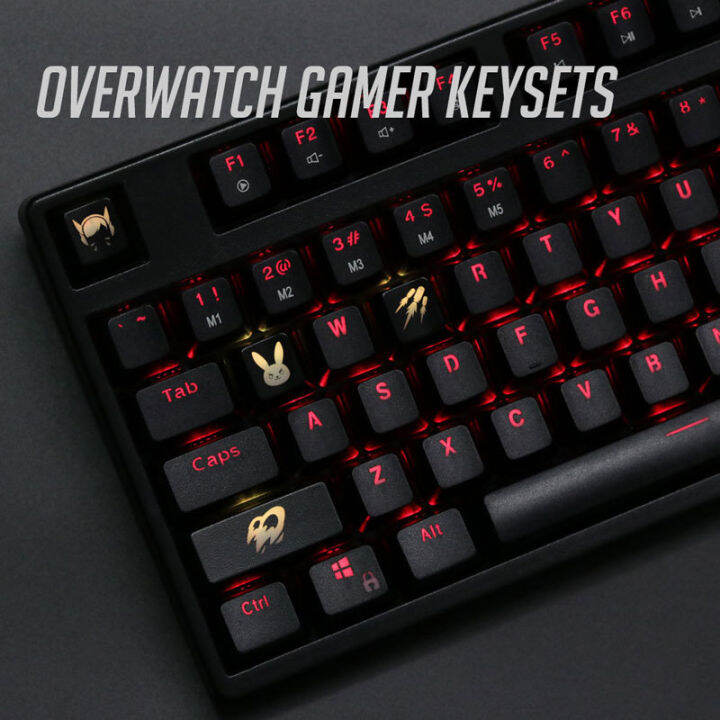 4 pcsset keysets backlight OW key caps ABS etched Keycap shine-through ...