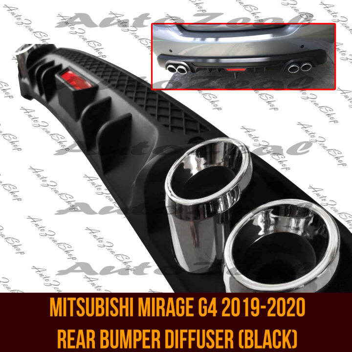 Mitsubishi Mirage G4 2019-2020 Rear Bumper Diffuser (Black) | Lazada PH