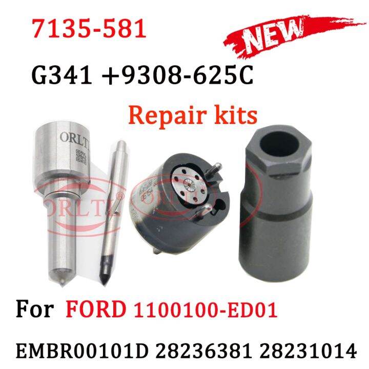 7135-581 EURO5 Diesel Injector Repair Kits Sets Nozzle G341 And Valve ...