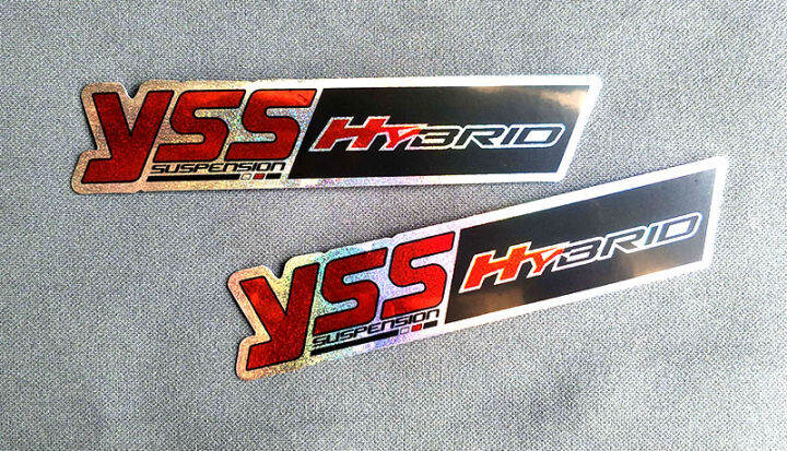 สติ๊กเกอร์ YSS Hybrid Stickerสะท้อนแสง (ขนาด ก้วาง 2.9 X 14.3 cm) สติก ...
