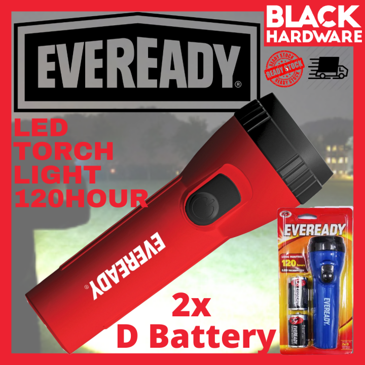 BLACK HARDWARE Eveready Lampu Picit Suluh Bateri D Led Battery Hiking ...