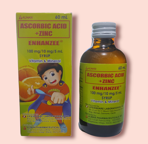 ASCORBIC ACID + ZINC Syrup ENHANZEE 60mL FDA Approved | Lazada PH