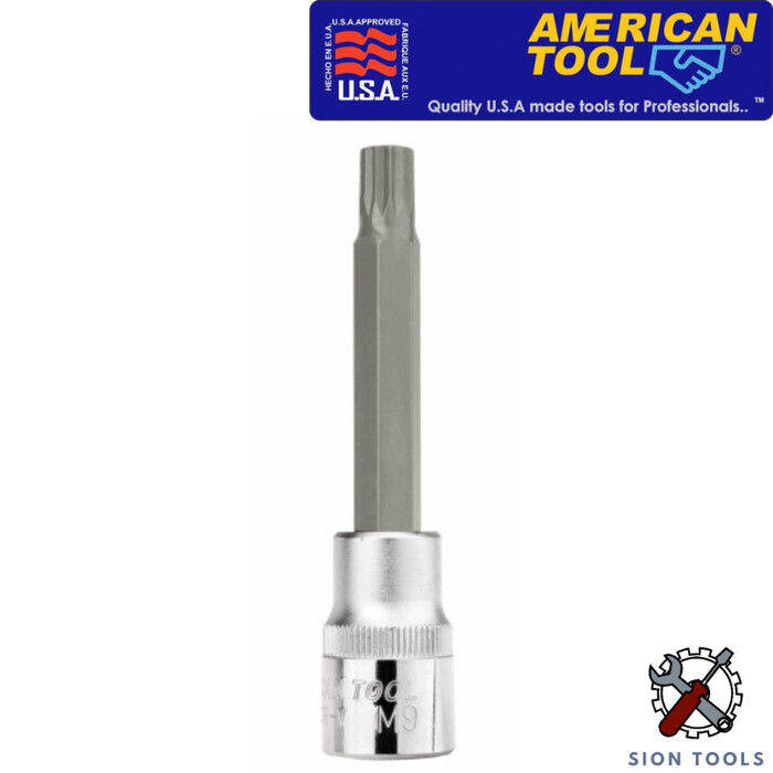 AMERICAN TOOL KUNCI SOK BINTANG SPLINE BIT SOCKET 1/2 DR M9 M10 M12 ...