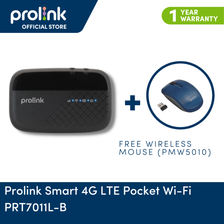 [FREE: PMW5010] Prolink PRT7011L-B Smart 4G LTE SIM CARD Pocket WiFi ...