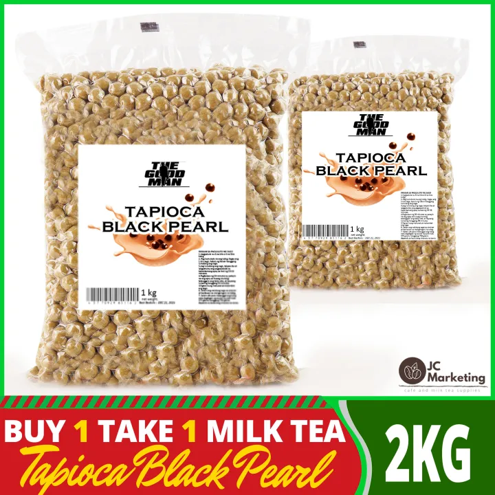 Buy 1 Take 1 Tapioca Black Pearl 1KG Each DIY Can use for Milk Tea ...