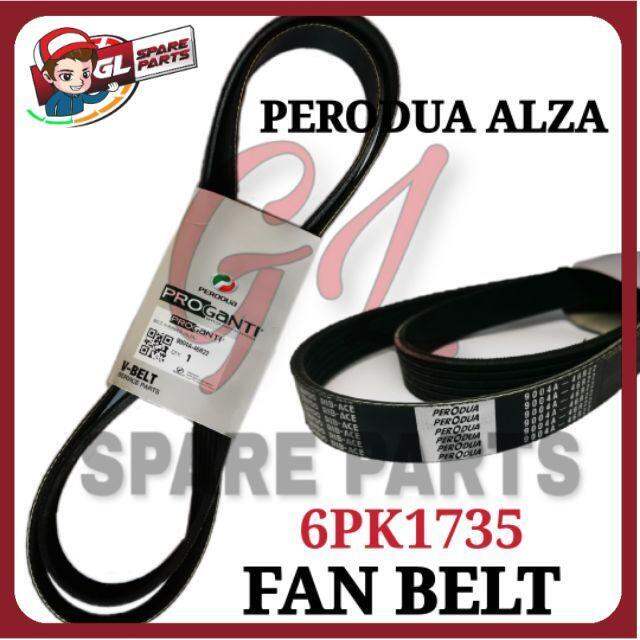 FAN BELT PERODUA ALZA 1.5 (6PK1735)(ORIGINAL)(9004A-46R22) | Lazada