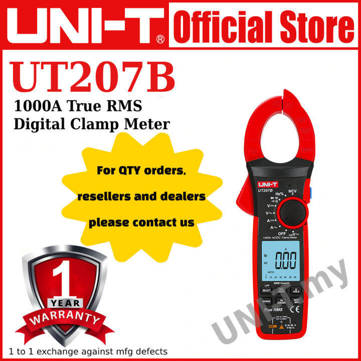 UNI-T UT208B UT205E UT207B 1000A True RMS Digital Clamp Meter | Lazada