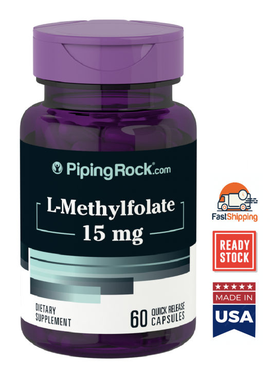 ⭐Ready Stocks⭐ L-Methylfolate, 15 mg, 25000 mcg DFE, 60 Capsules (Made ...