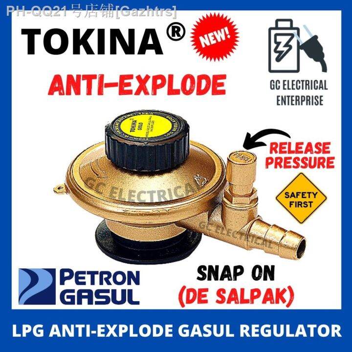 Gazhtrs Tokina Gold Series Gasul AE Snap-on Gas Regulator Gasul Ball ...