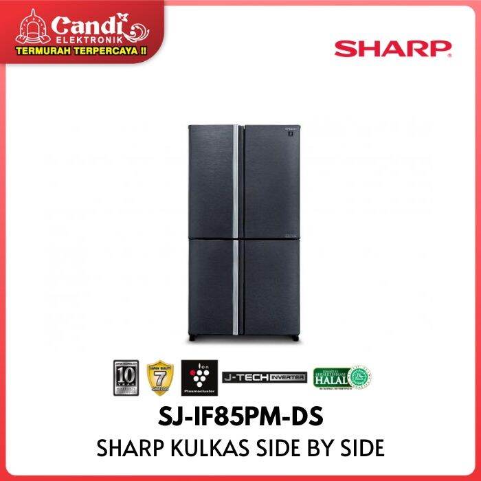 SHARP Kulkas Side by Side Kapasitas 520 Liter SJ-IF85PM-DS | Lazada Indonesia