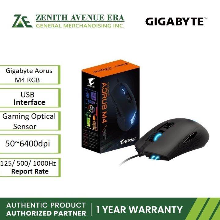 Gigabyte GP-AORUS-M4 RGB 6400 DPI Gaming Mouse | Lazada PH