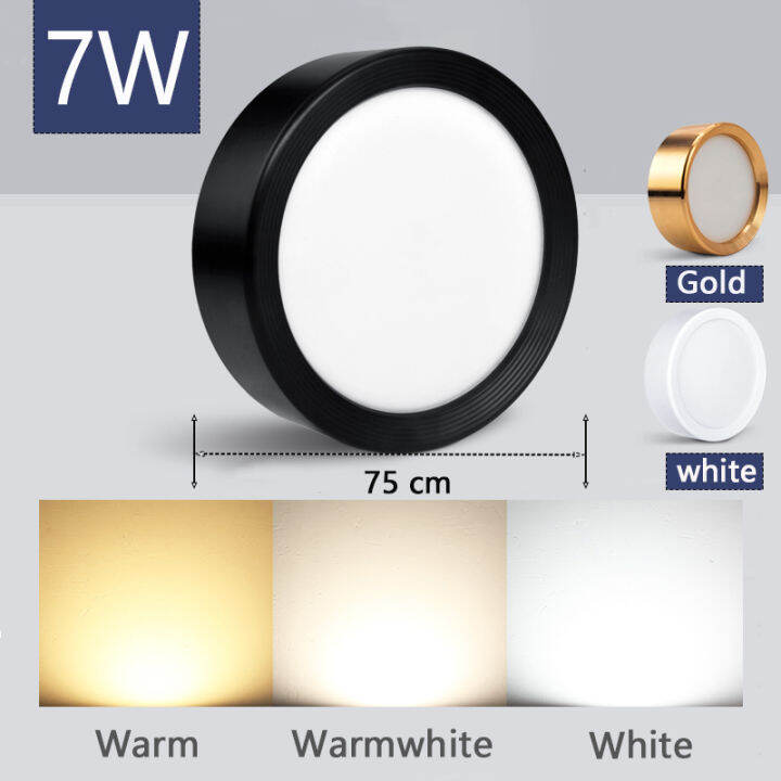 LED Pin light 175V-265V Surface Mounted led Ceiling Light 3W 5W 7W ...