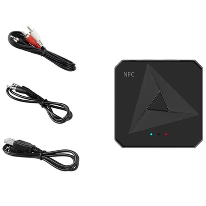 NFC Bluetooth 5.0 RCA Audio Receiver Transmitter 3.5MM AUX USB Jack Music Stereo Wireless Adaper ...