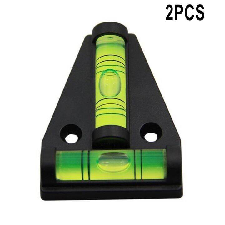 2pcs Horizontal Plastic Mini T Type Spirit Level T-type Scope Triangle ...