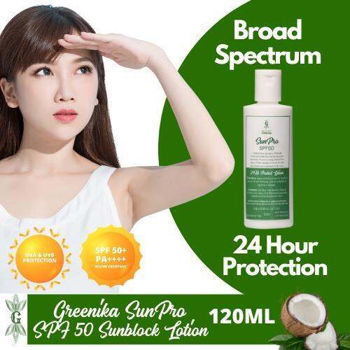 [ SPF 50 BROAD SPECTRUM SUNBLOCK ] Greenika SunPro with SP50 Lotion Sun ...