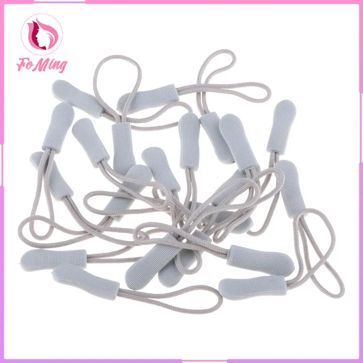 FoMing 20 Pieces Zipper Puller with Webbing Cord for Sportswear ...