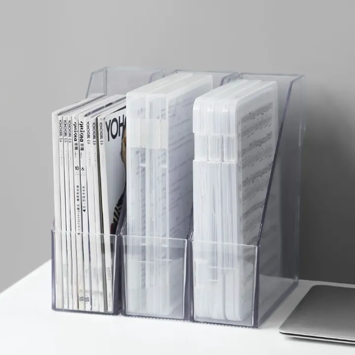 Minimalist Acrylic Slanted Office File Holder Organizer Desk File ...