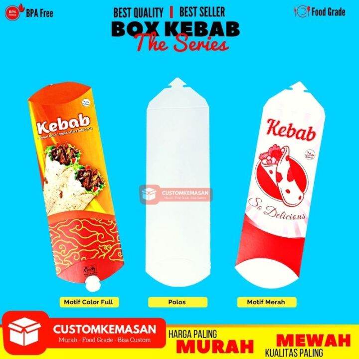 Dus Kebab Isi 50 Pcs / Box Kebab / Kemasan Kebab / Wadah Kebab ...