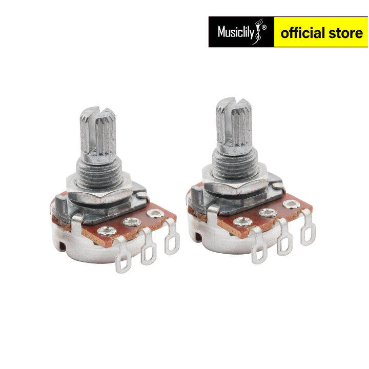 Musiclily A500K มินิเมตริกหยาบ18-Spline Short Short Shaft Pots เทเปอร์ ...