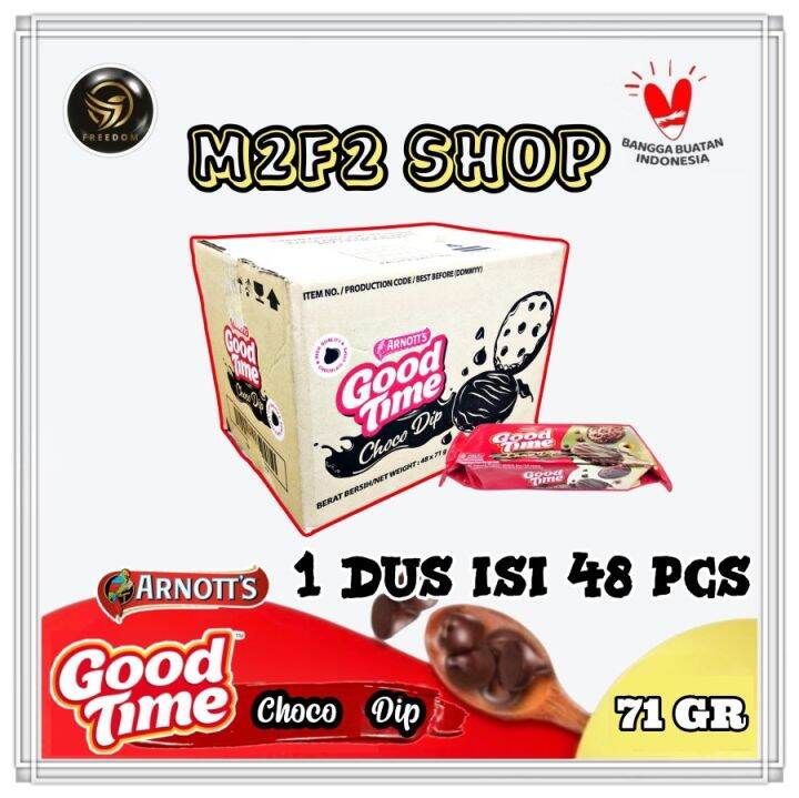 Good Time Choco Dip Cookies | Kukis Lapis Cokelat - 71 gr (Kemasan ...