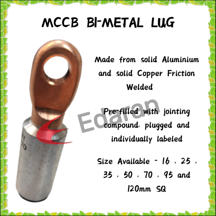 MCCB COPPER ALUMINIUM BI-METAL LUG - 16 , 25 , 35 , 50 , 70 , 95 AND ...