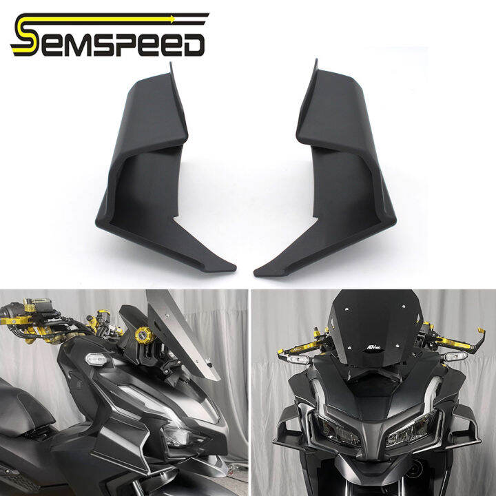 SEMSPEED Motorcycle Side Wind Winglet Aerodynamic Spoiler Fairing ...