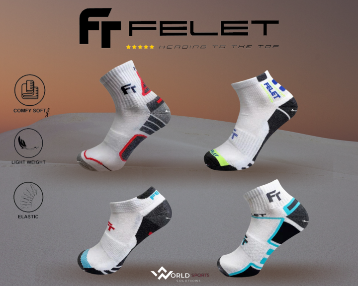 FELET SPORT SOCKS ( 100% ORIGINAL )(one pair) | Lazada