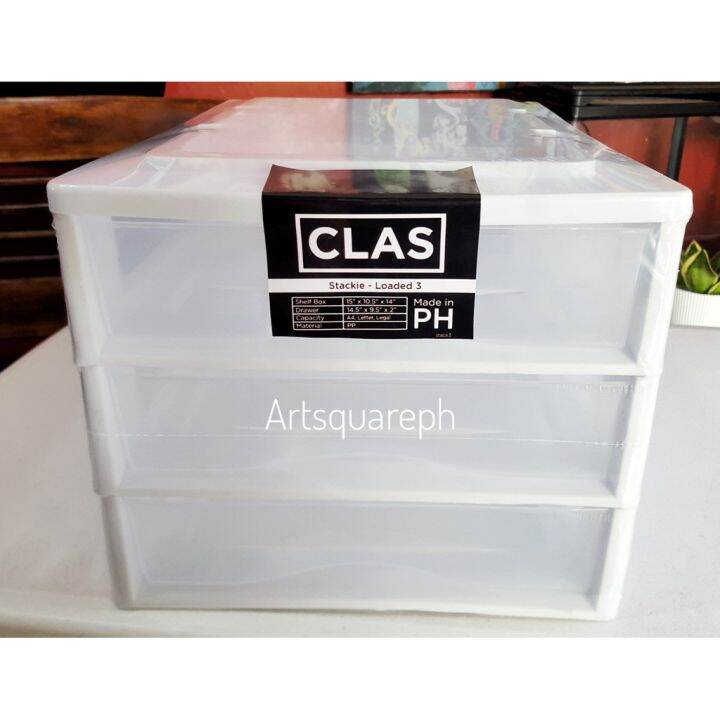Clas Stackie Loaded 3 Layer Drawer Storage Organizer Fit up to Long ...