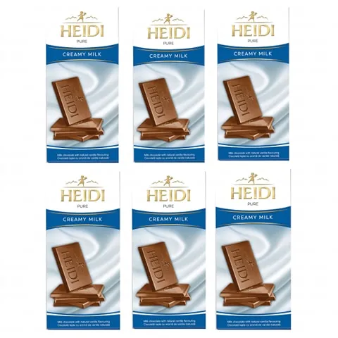 Heidi PURE Creamy Milk 80g Set of 6 | Lazada PH
