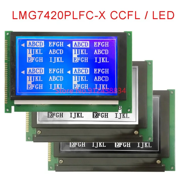 LMG7420PLFC-X จอแสดงผล LCD โมดูลแทนที่สำหรับ LMG7420 PLFC X Rev.a Rev.c ...