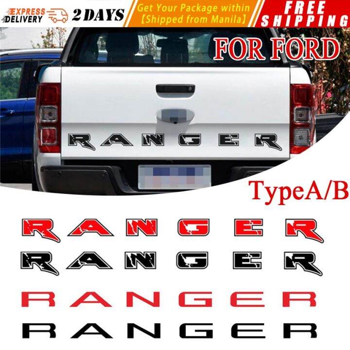 【Black/Red】Ranger Tailgate Sticker 1200 X 62mm with Premium Vinyl for ...