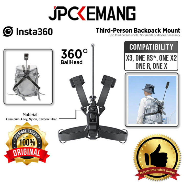 Insta360 Third Person Backpack Mount Bundle Insta 360 JPC KEMANG ...
